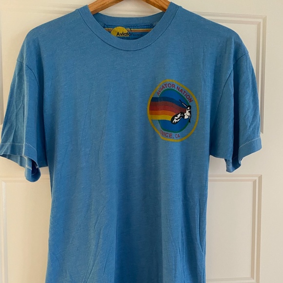 Aviator Nation | Tops | Aviator Nation Signature Venice Circle Tee Cobalt | Poshmark